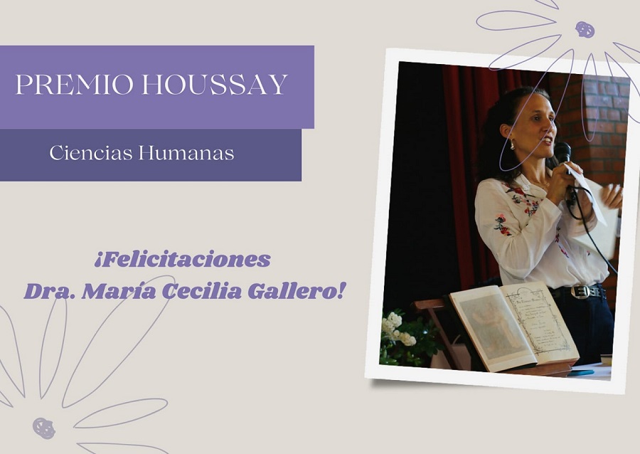Premio Houssay en Ciencias Humanas a la Dra. María Cecilia Galle
